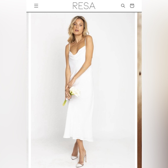 RESA | Dresses | Resa Berri Slip In Ivory | Poshmark